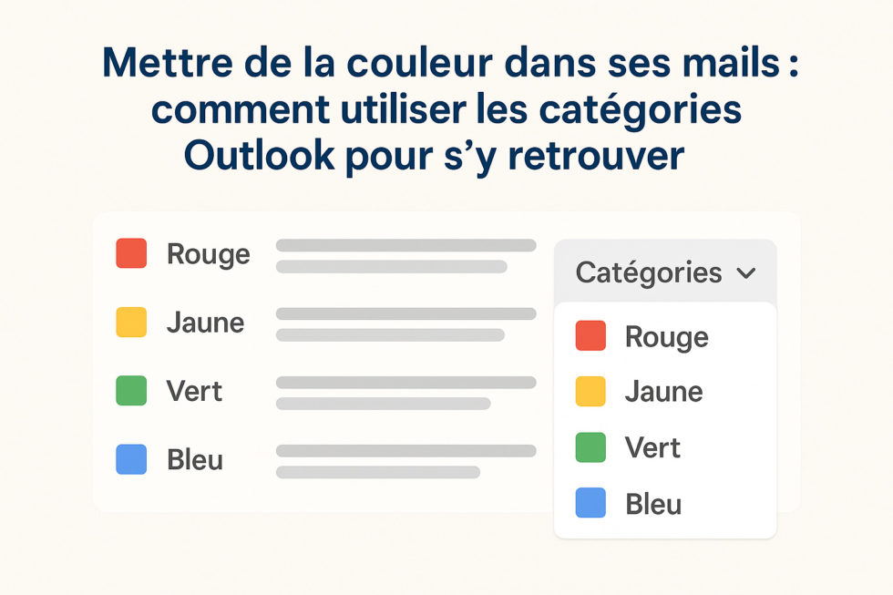 Outlook : Gérer ses e-mails avec des couleurs grâce aux catégories